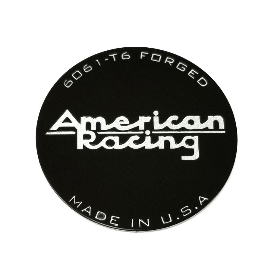 American Racing Vintage Forged Wheel Rim Center Cap Logo Satin Black ...