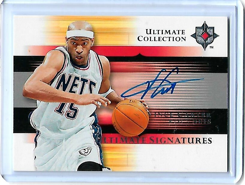 2006-07 UD ULTIMATE COLLECTION SIGNATURES VINCE CARTER AUTO #US-VC raw ...