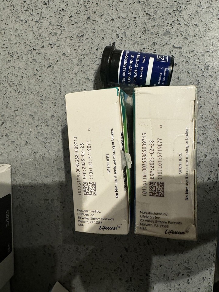 One Touch Ultra Open Ding Boxes And 50 Count Container Exp: All Boxes 2 ...