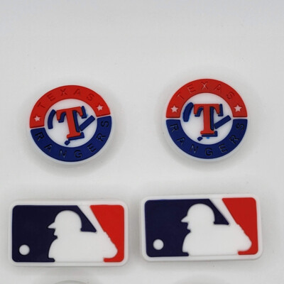 MLB Texas Rangers Baseball Team For Crocs Shoe Charms Jibbitz - 4 ...