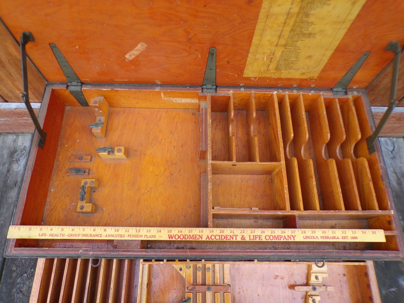 Vintage WWII Military Tool Chest w/ Drawers US Army Signal Corps Wood ...