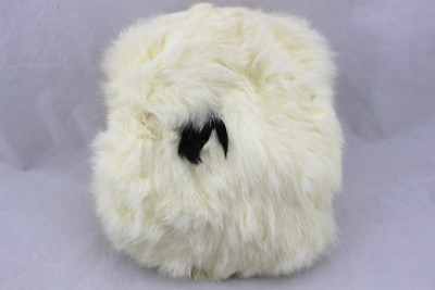 Vintage Off-White Ivory Rabbit Fur Hand Warmer Muff Strap Wristlet | eBay