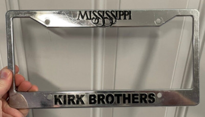 Kirk Brothers Metal License Plate Frame Chevrolet Grenada MS ...