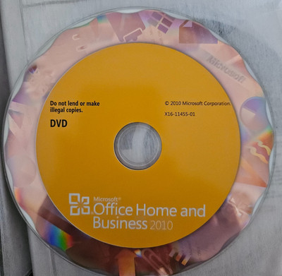 Microsoft Office 2010 Home and Business, UK Retail Product Key Card Pre ...