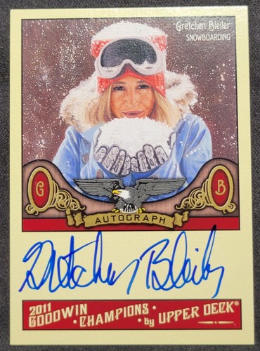GRETCHEN BELILER 2011 UPPER DECK GOODWIN CHAMPIONS AUTO AUTOGRAPH #A-GB ...