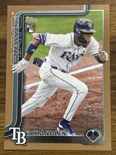2025 Topps Update RC #US277 Chandler Simpson Gold /2025 Tampa Bay Rays ...