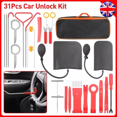 31Pcs Professional Auto Tool Window-Car Door Lock Out Universal Kits ...