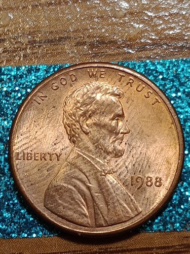 1988 Wide AM Lincoln Penny FS-901 RVD 006 DIE 1 Scarce Variety Die ...