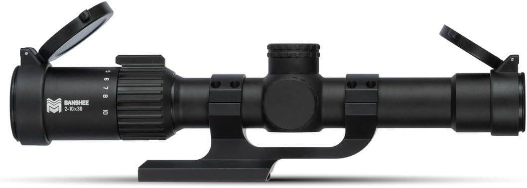 Monstrum Banshee 2-10x30 MPVO Rifle Scope w/ Offset Mount Black MX1 Box ...