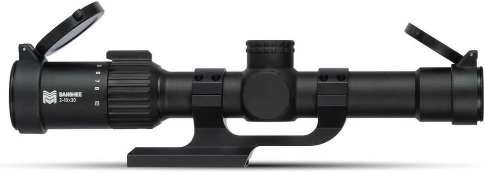Monstrum Banshee 2-10x30 MPVO Rifle Scope w/ Offset Mount Black MX1 Box ...