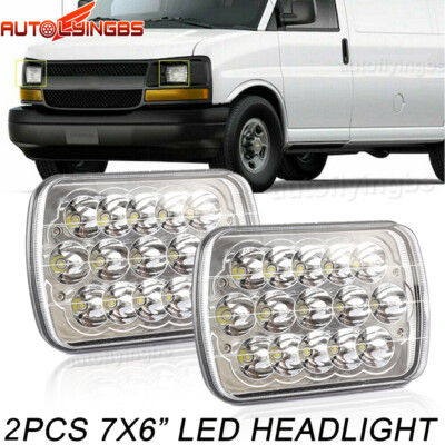 For Chevy Express 1500 2500 3500 Cargo Van 5x7" 7x6'' Sealed LED ...