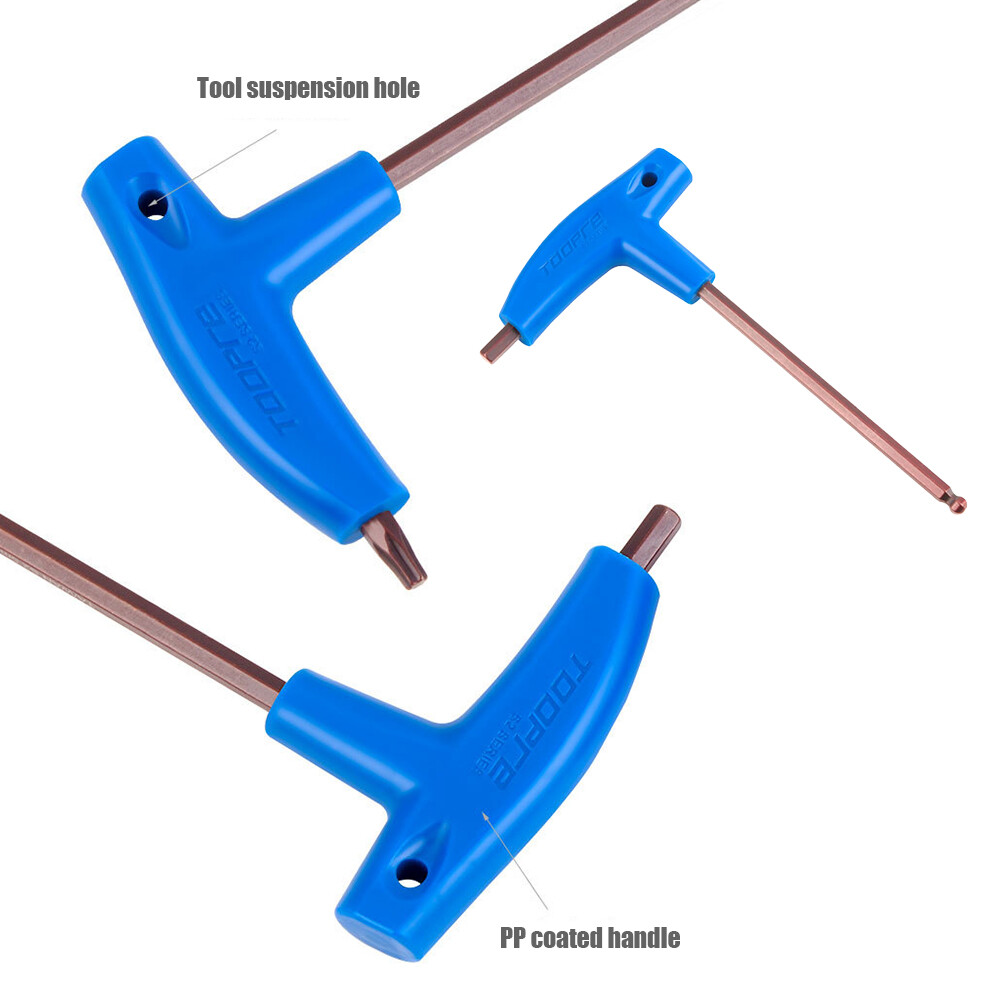 MTB Road Bicycle Allen Key T-Type Plastic Handle Wrench S2 Tool (5mm ...