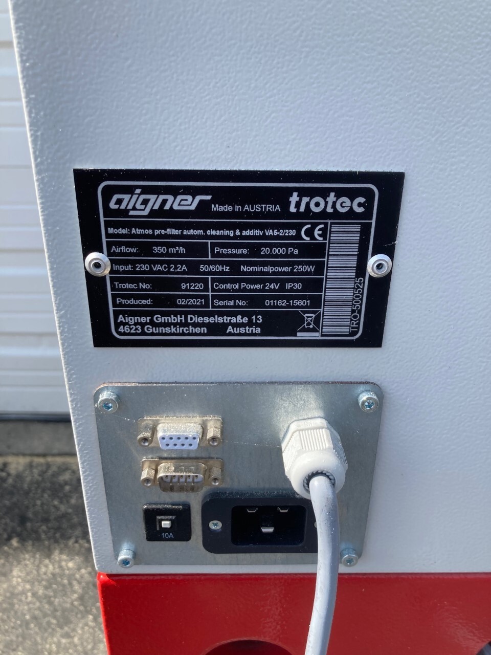 Trotec Laser Filter. Atmos VA5-2/230. Two Filters Available. | eBay