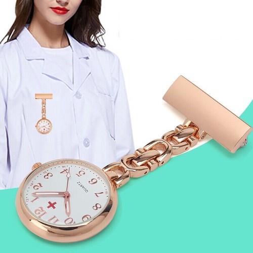Nursing Pendant Large Face Nurse Fob Fashion Rose Gold Silver Watch ...