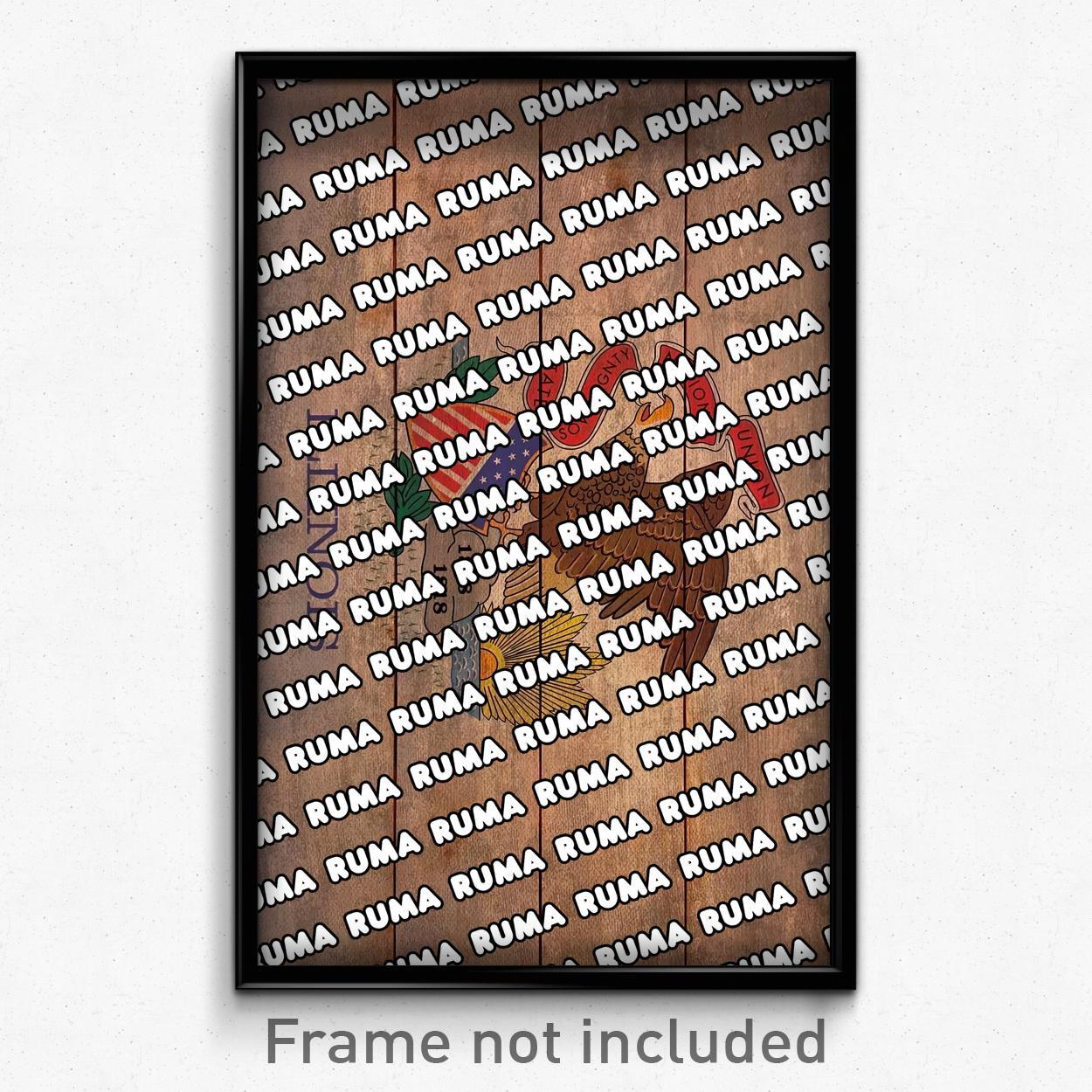 Ruma Illinois Poster (IL City Souvenir 11x17 Town Print) | eBay