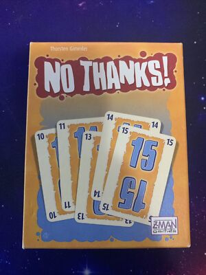 No Thanks! Card Game by Z-man Games NOS Rare and OOP Version | eBay