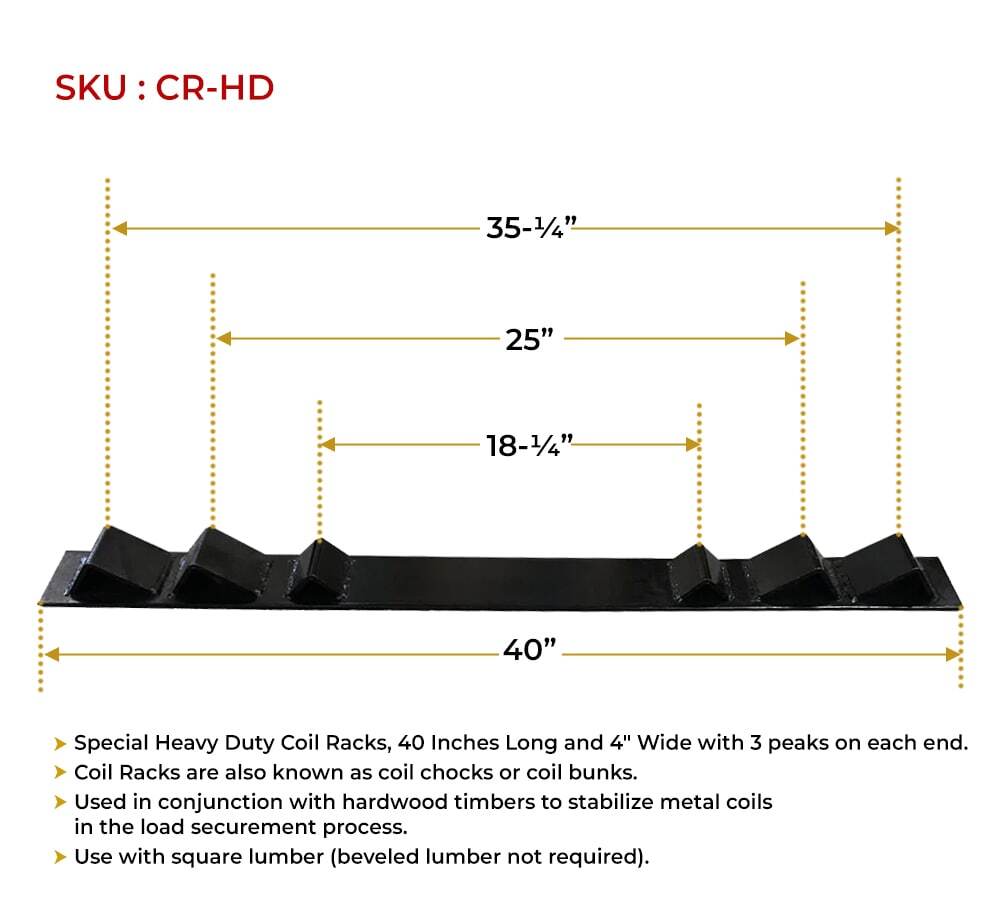 (4 Pack ) Heavy duty coil rack, 33" long Flatbed Trailer Steel Coils | eBay