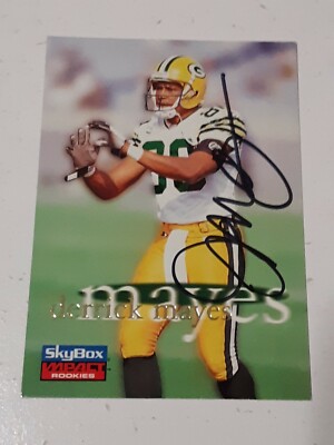 Derrick Mayes Green Bay Packers 1996 Skybox Impact Autograph Card #23 ...