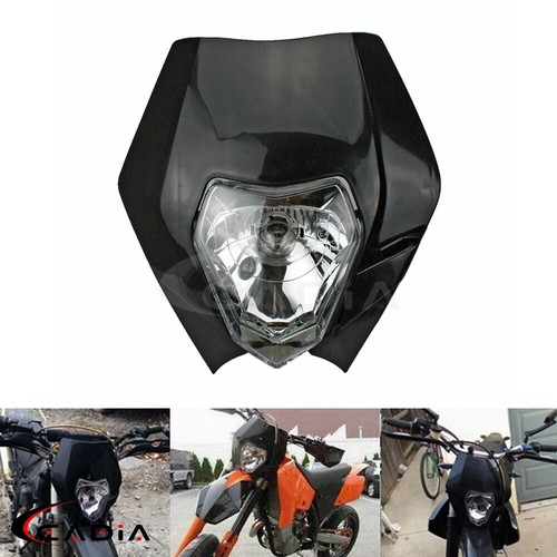Headlight Universal Dual Sport Motorcycle Enduro Off Road Head Lamp For ...