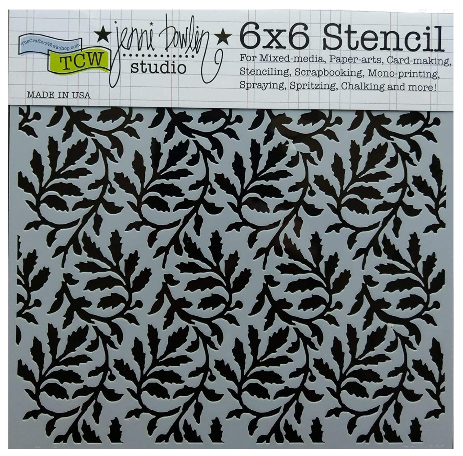 Ivy Stencil Template