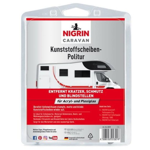 Nigrin Kunststoff-Politur Scheiben-Politur Acrylique Plexiglas Camping ...