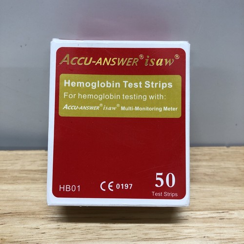 Accu-Answer iSaw Hemoglobin Test Strips-50 Test Strips Total | eBay