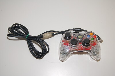 Afterglow PL-3602 Xbox 360 Clear LED Wired Controller RED | eBay