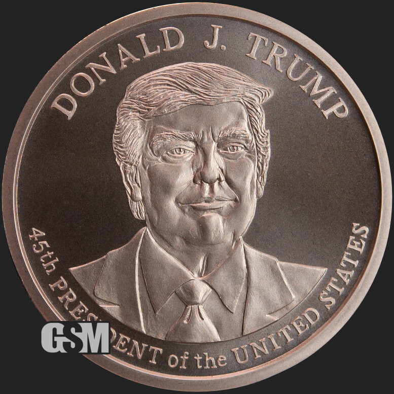 Donald Trump 2020 1 oz .999 Copper BU coin 45th President commemorative ...