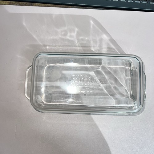 Pyrex Greenish Glass Loaf Pan 213-R- 1.5QT /1.5L 8.5x4.5x2.5 Made In ...