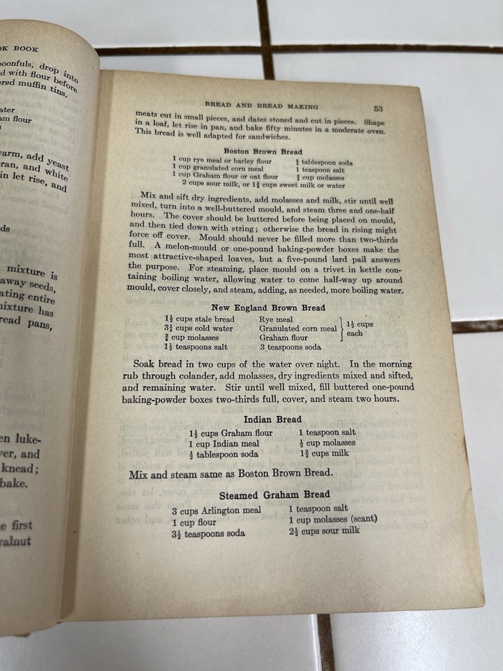The Boston Cooking School Cool Book -Fannie Merritt Farmer | eBay