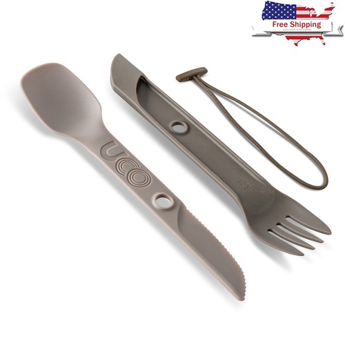 Versatile Camping Spork Utensil Set Fork Spoon Knife Combo Travel ...
