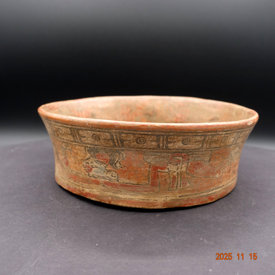 Pre-Columbian Authentic Artifact Ceramic Pottery Poly-Chrome Maya Bird ...