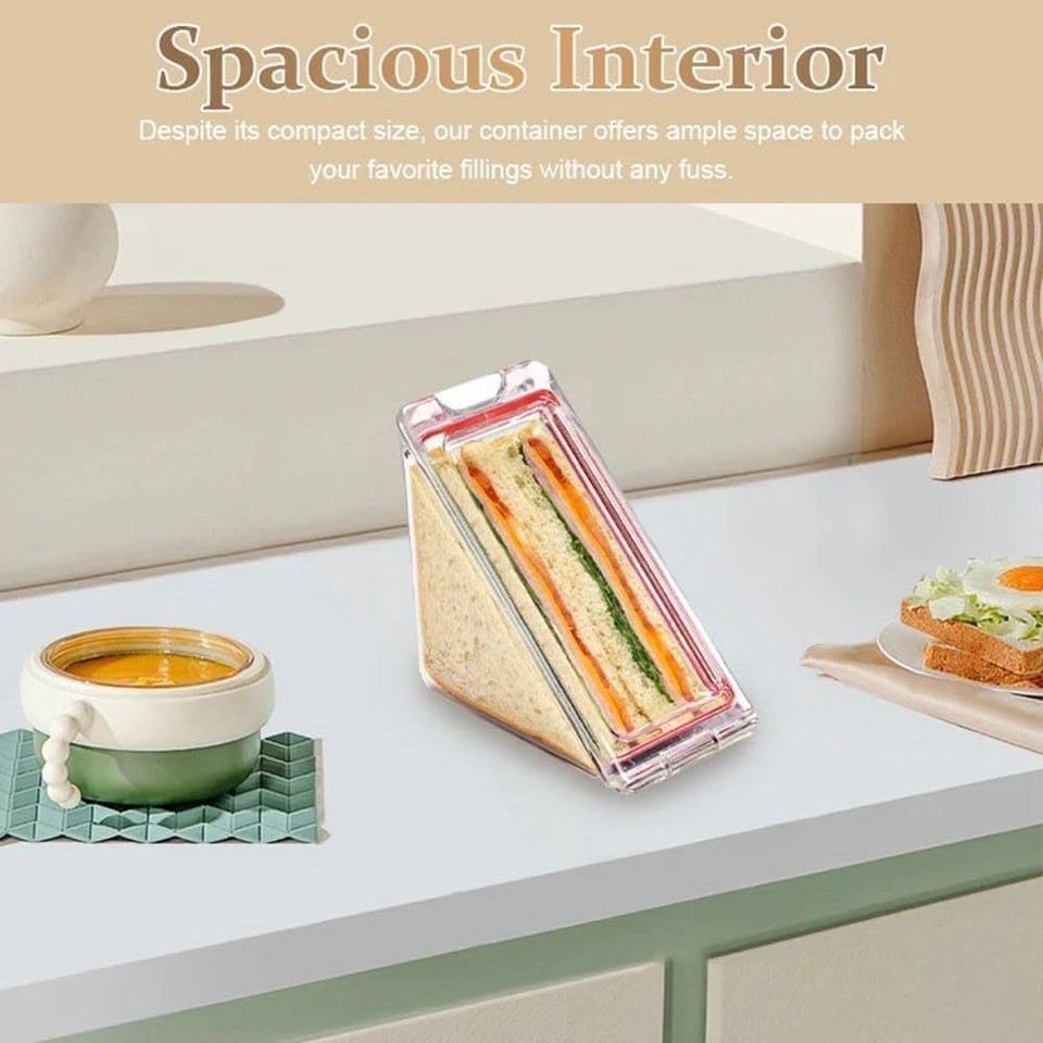 Triangle Sandwich Container Triangle Clear Plastic Sandwich Container ...
