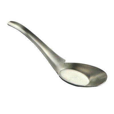 Flat Bottom Soup Spoon Deep Serving Kitchen Tableware Stainless Steel ...