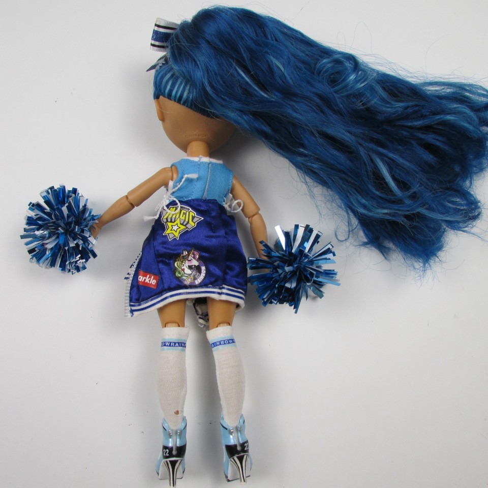 Rainbow High Cheer Skylar Bradshaw Blue Cheerleader Pom Pom Fashion ...