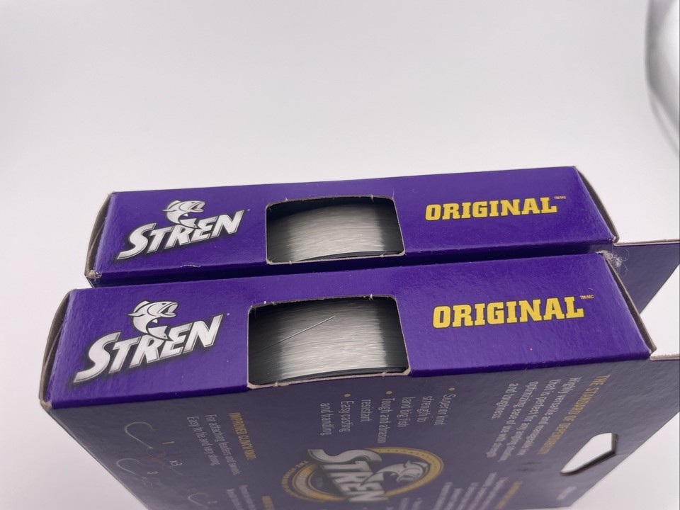 Lot 2 Stren Original Monofilament Fishing Line 8 LB 330 Yards Clear ...