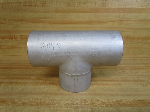 Felker HT-8TP Stainless Steel Tee Fitting 3" OD | eBay Australia