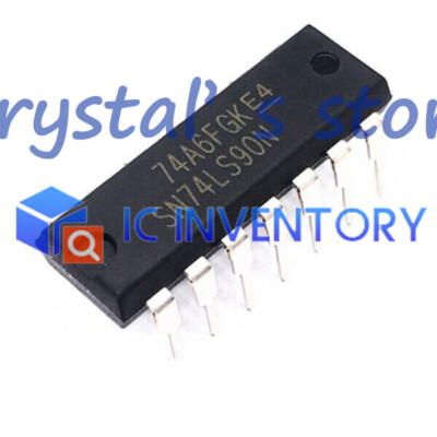10PCS SN74LS90N SN74LS90 IC DECADE COUNTER 14-DIP New good quality D35 ...