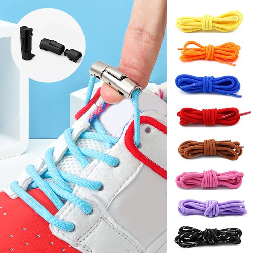 No Tie Shoe laces Press Lock Shoelaces without ties Shoe Laces Flat ...