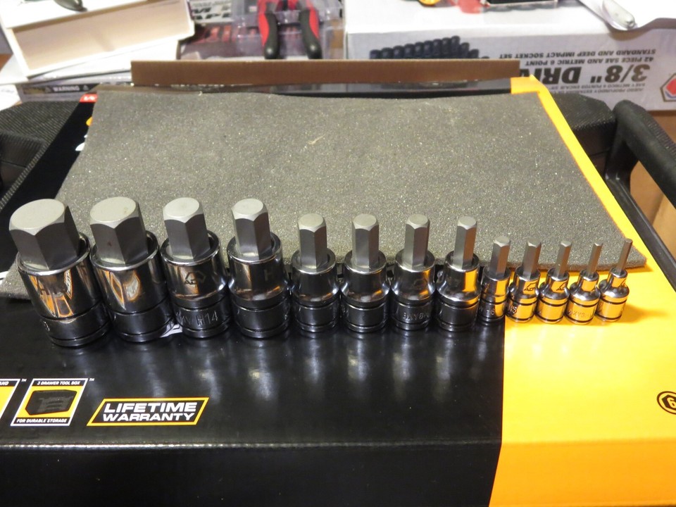 MATCO ADV 12pc. Torx T 8 thru T 60 and 13-Pc. Metric Hex SET 2.5 thru ...