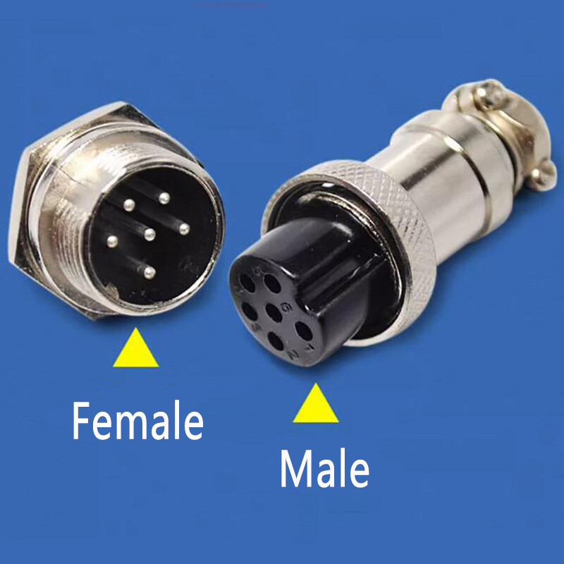 1/5/10 Pcs GX12/16 Aviation Connector Socket Plug Male&Female 2 Pin-10 ...
