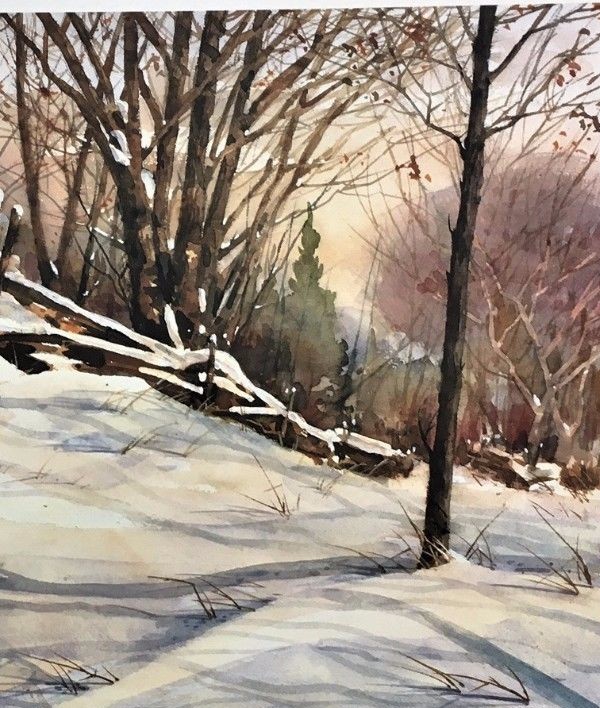 Matthews, Edwin-Winter Shadows-Landscape-Art For Sale | eBay