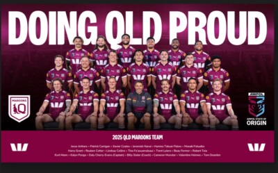 2025 QLD MAROONS STATE OF ORIGIN NRL RUGBY TEAM PLAYER POSTER,BARGAIN,2 ...