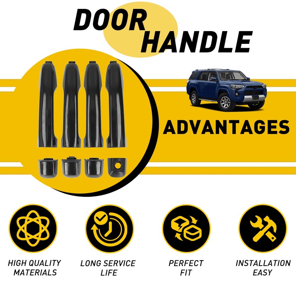 4PCS Outside Exterior Door Set Handles For Toyota 2010-2014 4Runner ...