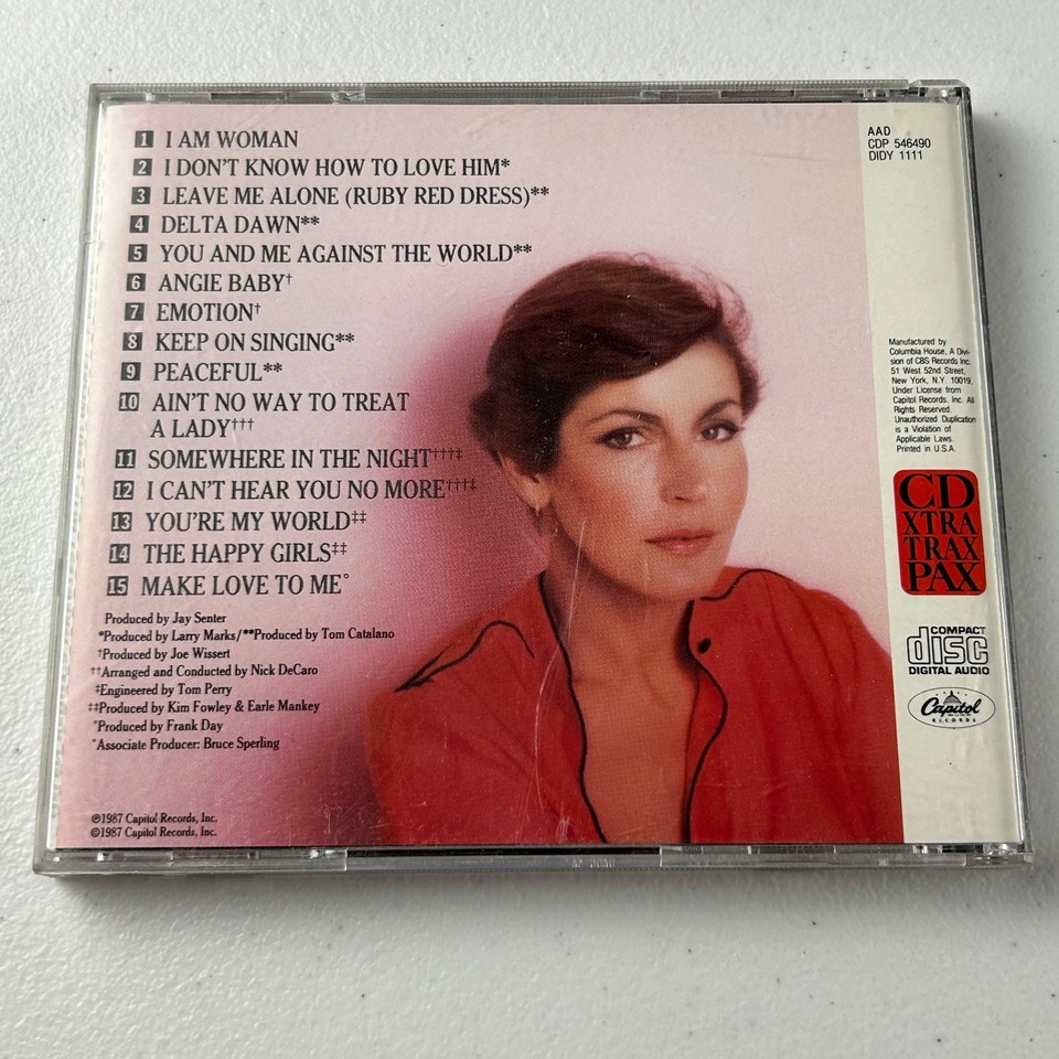 Helen Reddy - Greatest Hits And More CD 1987 Pop Rock Capitol | eBay