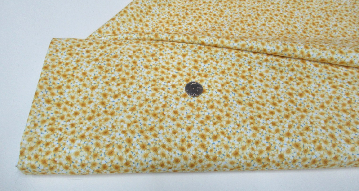 Timeless Treasures quilt-craft fabric MINI PACK FLORAL honey 2 yds (cd ...