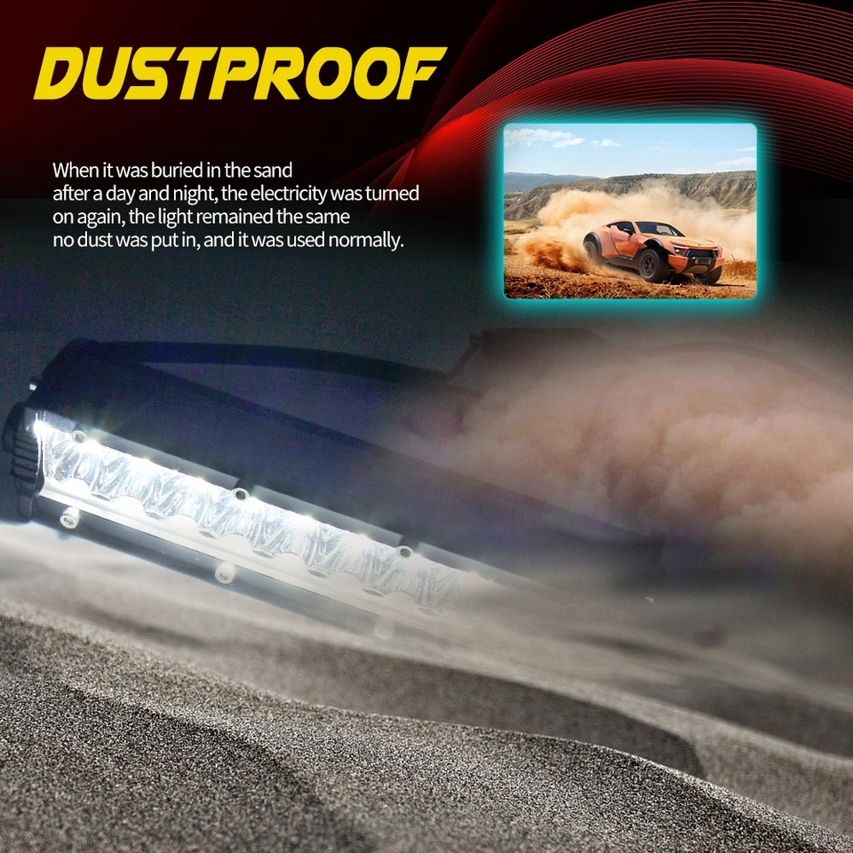Dual Row 14inch 480W LED Light Bar Spot Flood Combo Work Car ATV SUV 15 ...