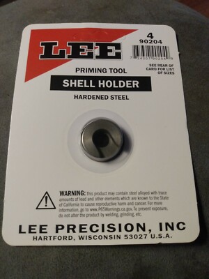 Lee Shell Holder Priming Tool Number 4 for 223 - 5.56 - 380 and More ...