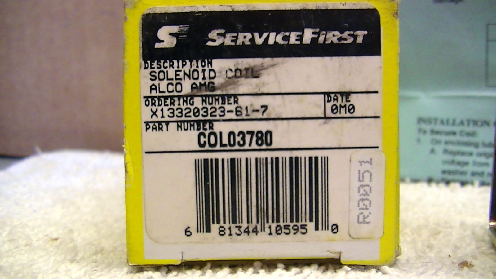 ALCO SOLENOID COIL p/n COL03780 COIL TYPE AMG 120 VOLTS | eBay