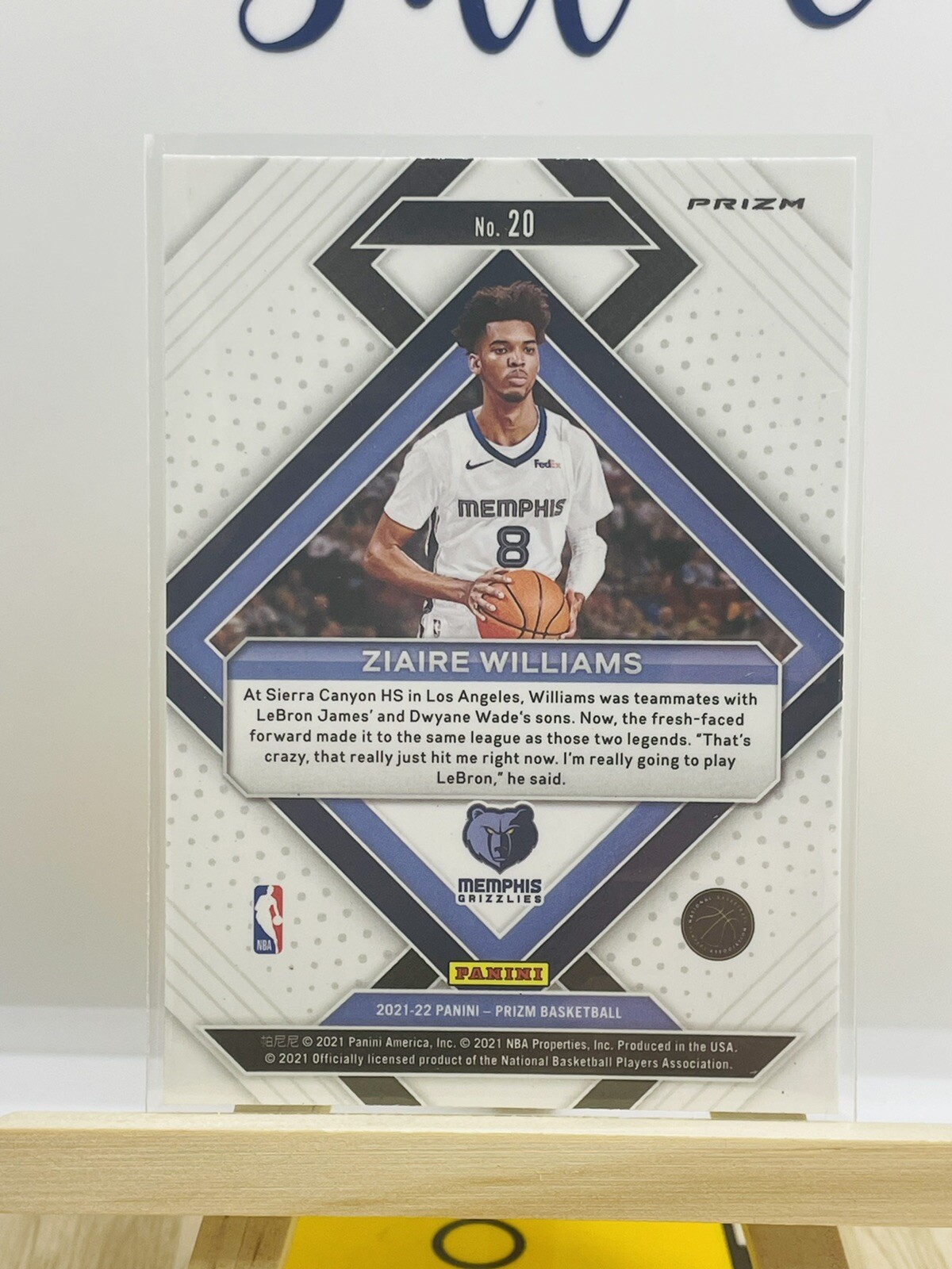 Zaire Williams RC - 21-22 Prizm - Green Emergent PRIZM #20 - Memphis ...